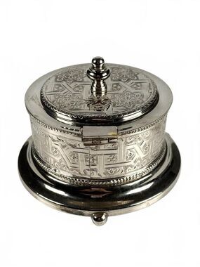 Storage & Organization | Vintage El Zaher Engraved Silver Plate Jewelry ...